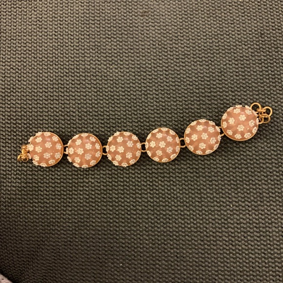 J. Crew | Jewelry | J Crew Floral Bracelet With Adjustable Clasp Nwt ...